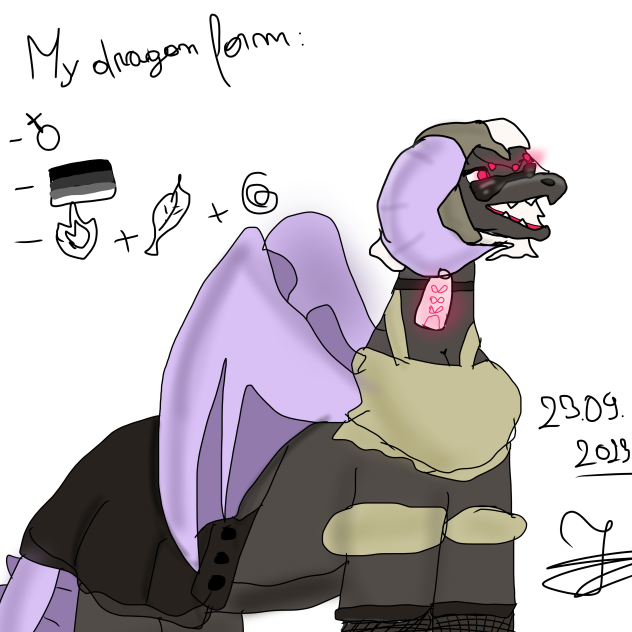 My dragon form - ibisPaint