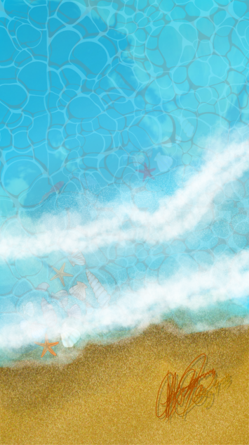 Arena y Mar - ibisPaint