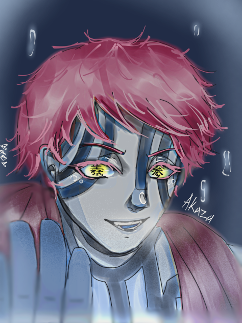 Akaza Fanart Ibispaint