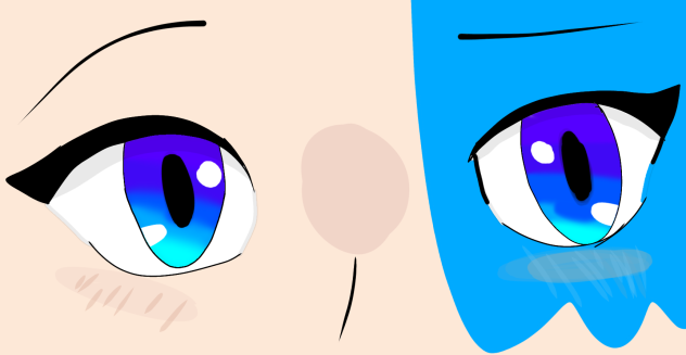 ocean blue eyes - ibisPaint