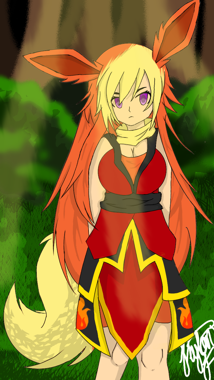 Human Flareon - ibisPaint