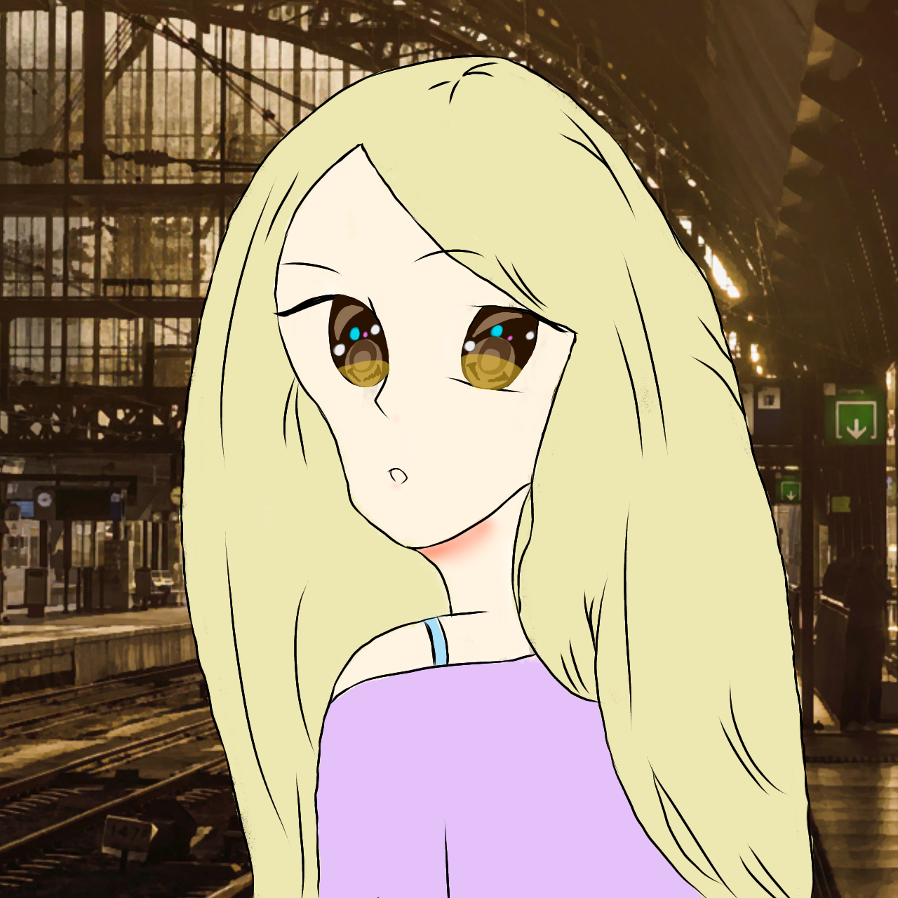 미지의 세계로 소녀-girl into the unknown - ibisPaint