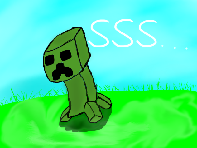 SpeedPaint- minecraft creeper - ibisPaint
