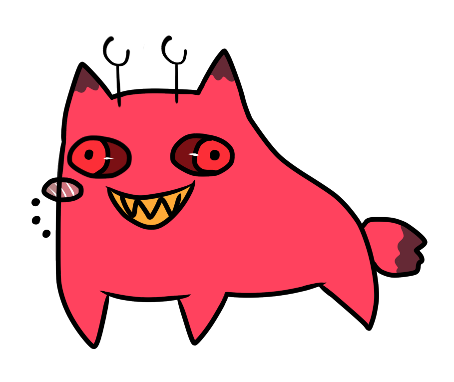 cursed cat Alastor - ibisPaint