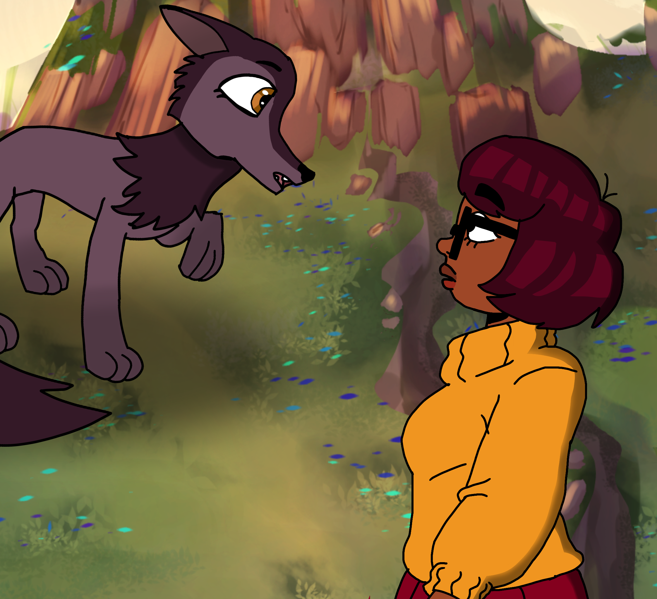 Wolf Luz Meets Velma. - ibisPaint