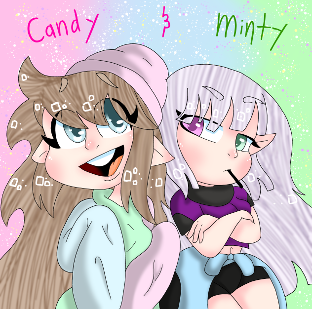 Candy and Minty! (art request) - ibisPaint