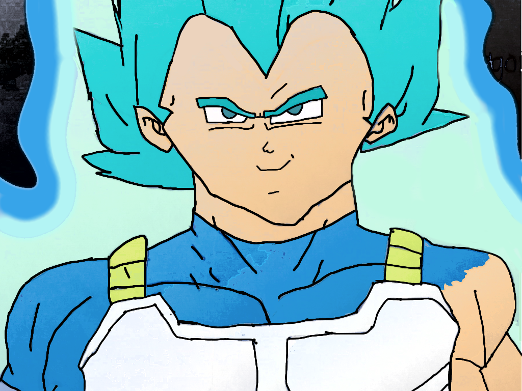 vegita super saiyan blue - ibisPaint