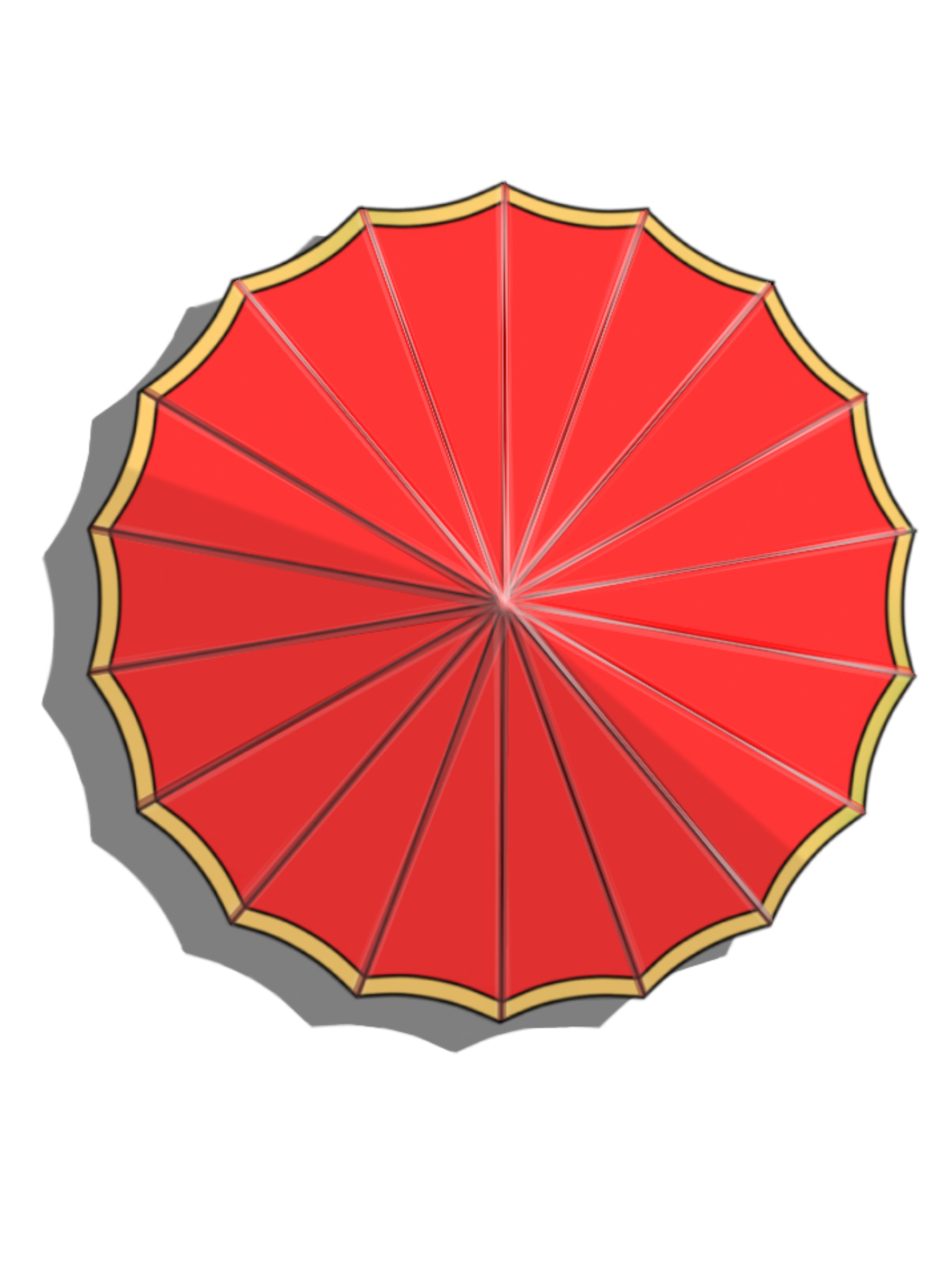 Material - Umbrella Decoration plan Red - ibisPaint