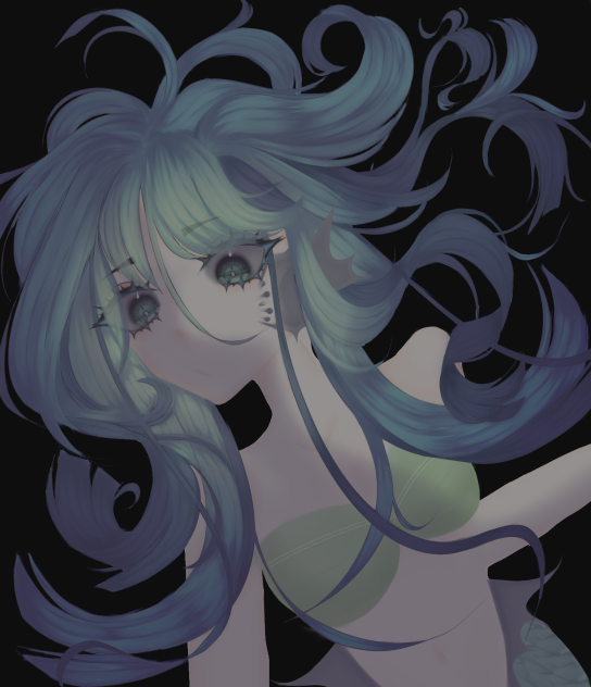 Mermaid in the dark - ibisPaint
