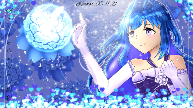 Sinar Biru - ibisPaint