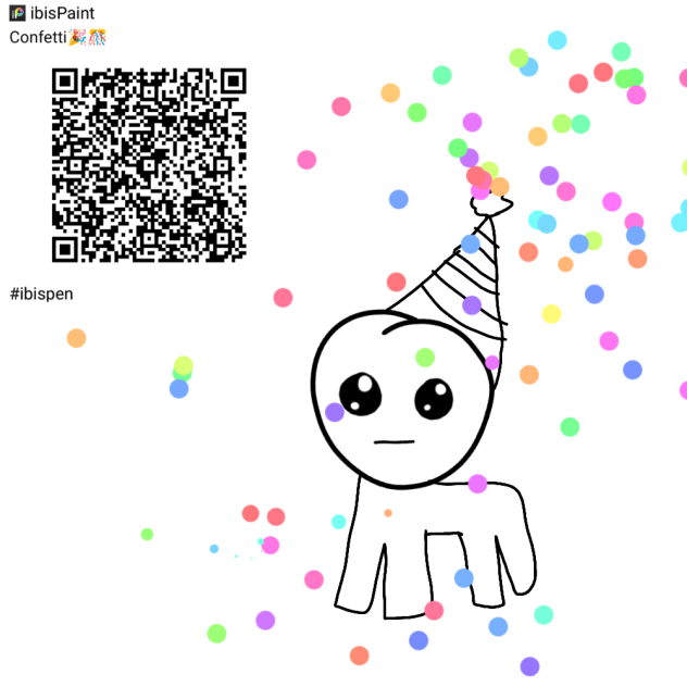 Confetti brush - ibisPaint