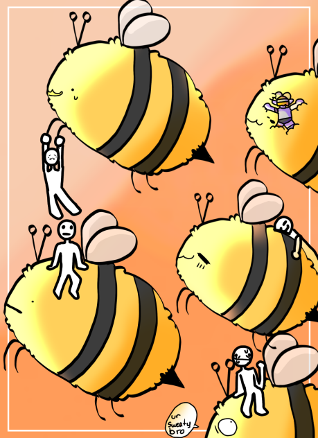Ride the bees! (Collab) - ibisPaint