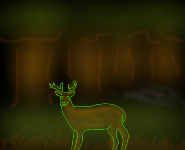 Deer in the forest - ibisPaint