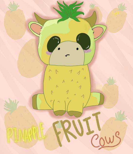 Fruit Cows - Pineapple - ibisPaint