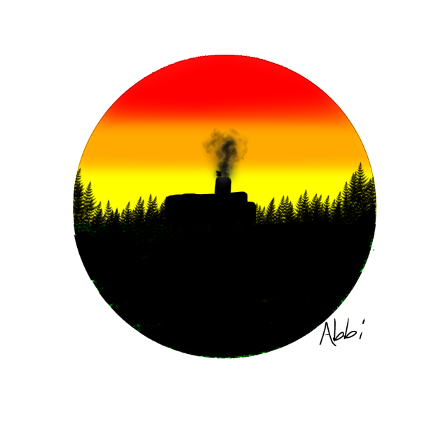 sunset cabin - ibisPaint