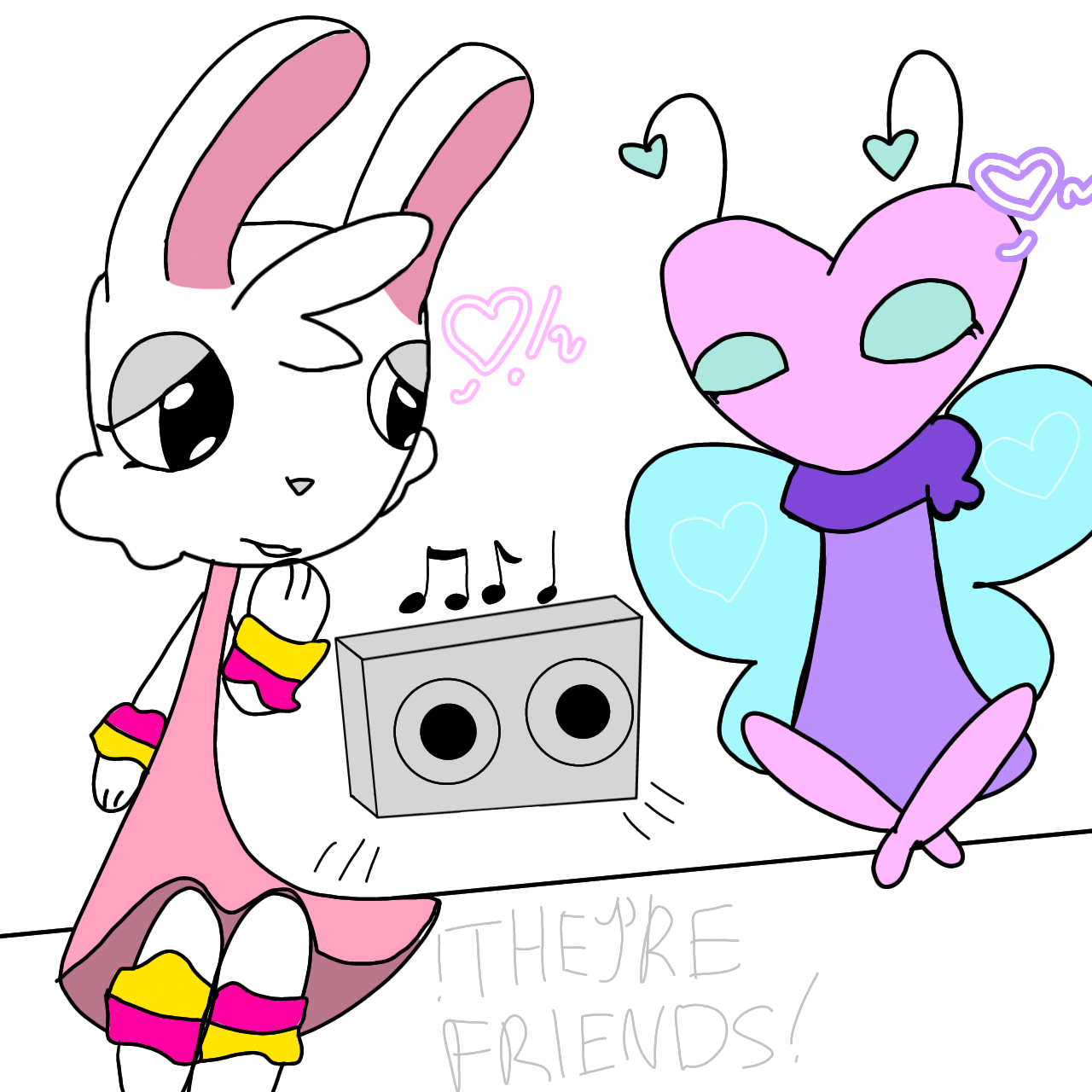 Hoppy and Flitter - ibisPaint