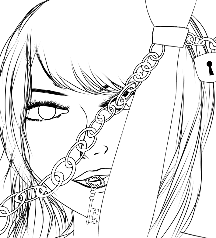 K.E.Y.S. (Coloring Page) - ibisPaint