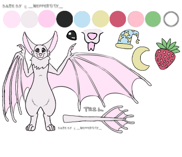 Blossom the sleepy bat - ibisPaint