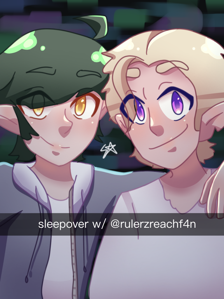 huntric - sleepover - ibisPaint