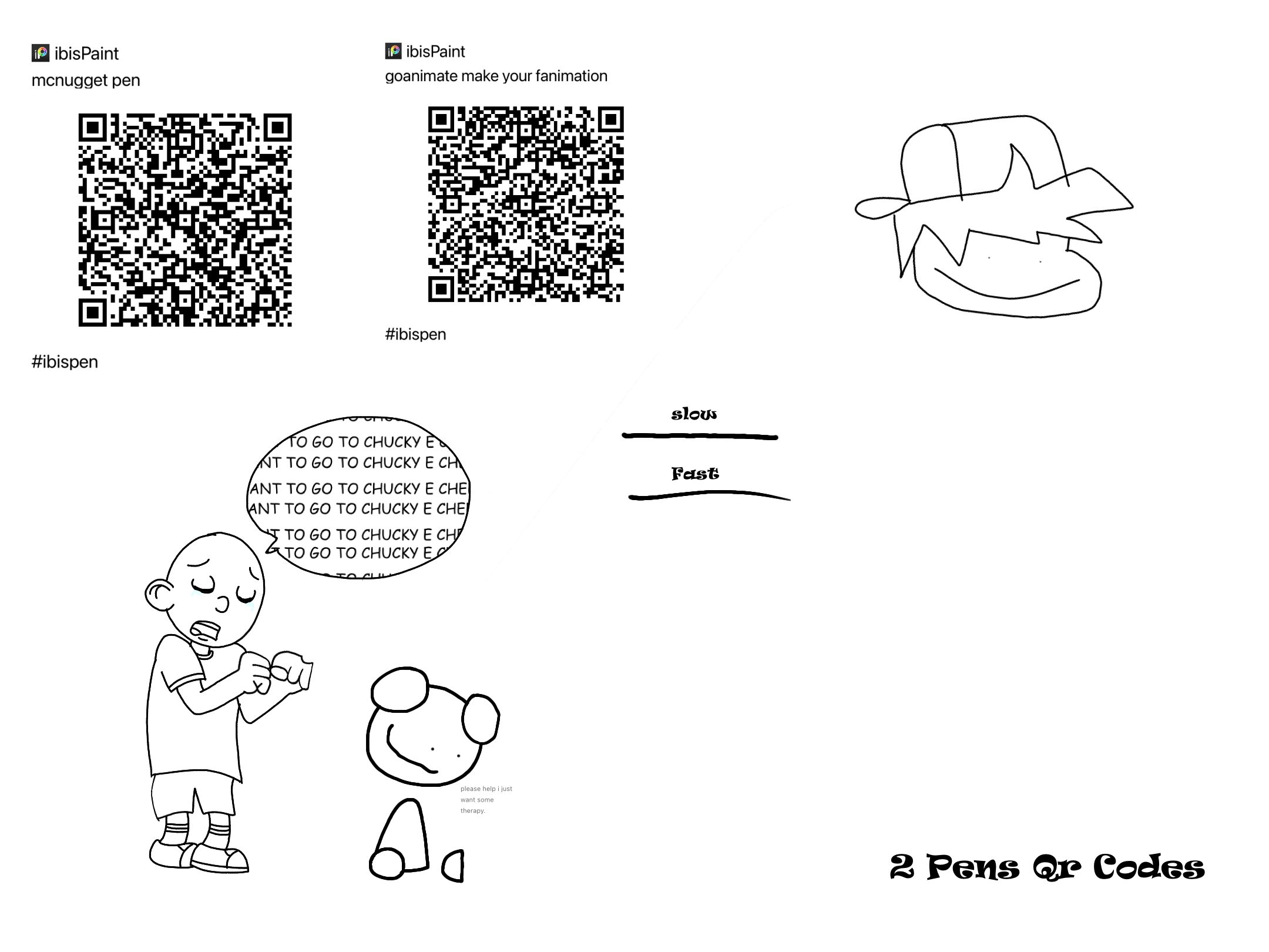 2 pen qr codes - ibisPaint