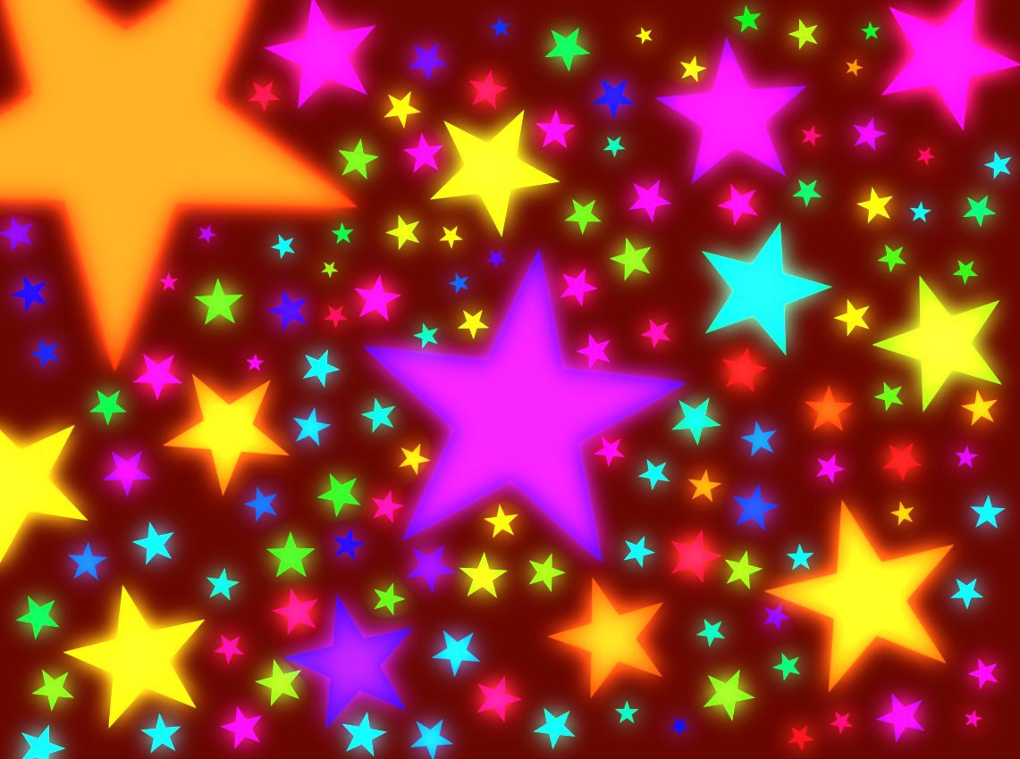 rainbow star wallpaper - ibisPaint