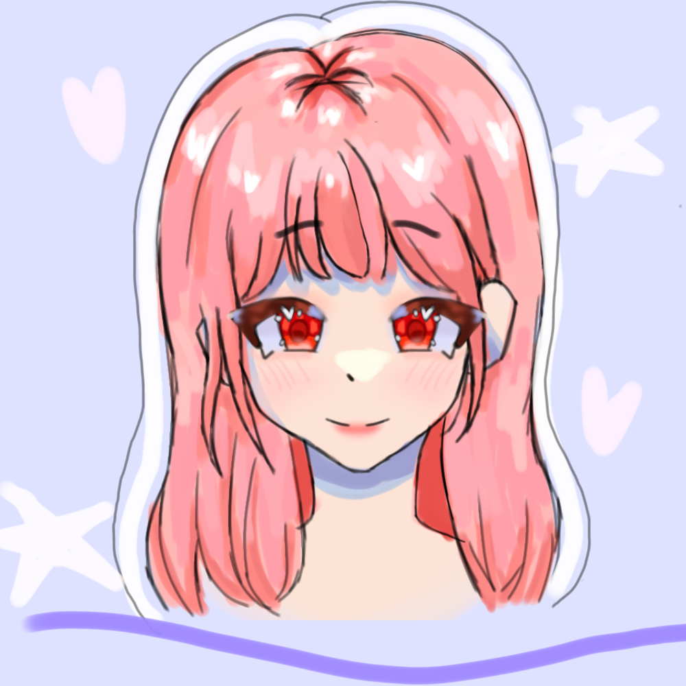 cute pink hair gurl - ibisPaint