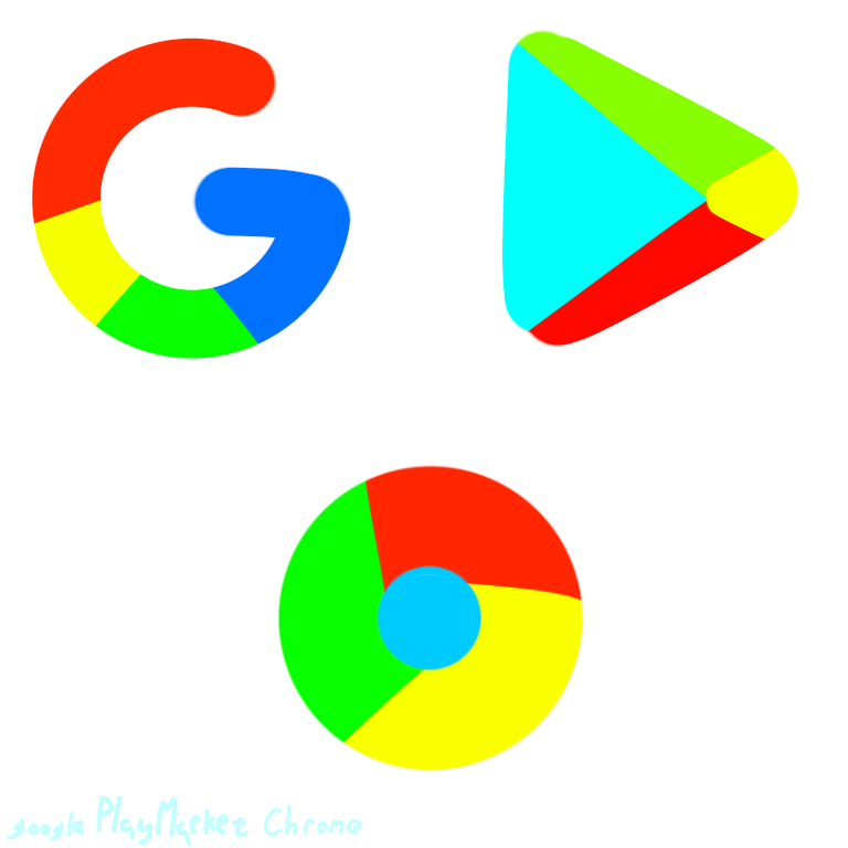 Google, play market, chrome - ibisPaint