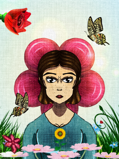 The flower princess - ibisPaint