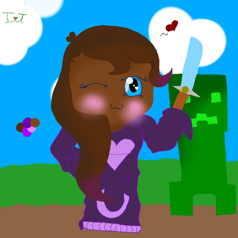 Minecraft Sweater Girl Speedpaint - ibisPaint