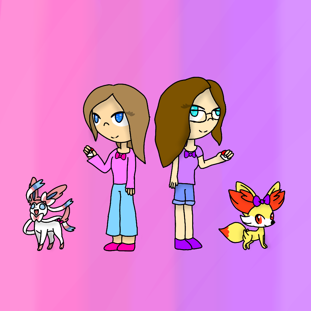 Rebecca and Flutterby Pokémon - ibisPaint