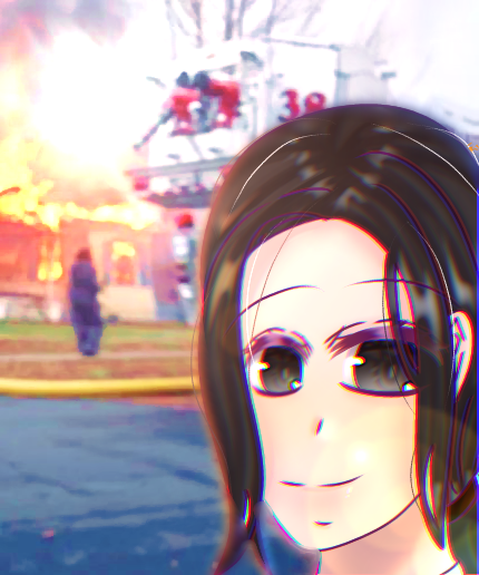 Agnes as the disaster girl 🗿 - ibisPaint