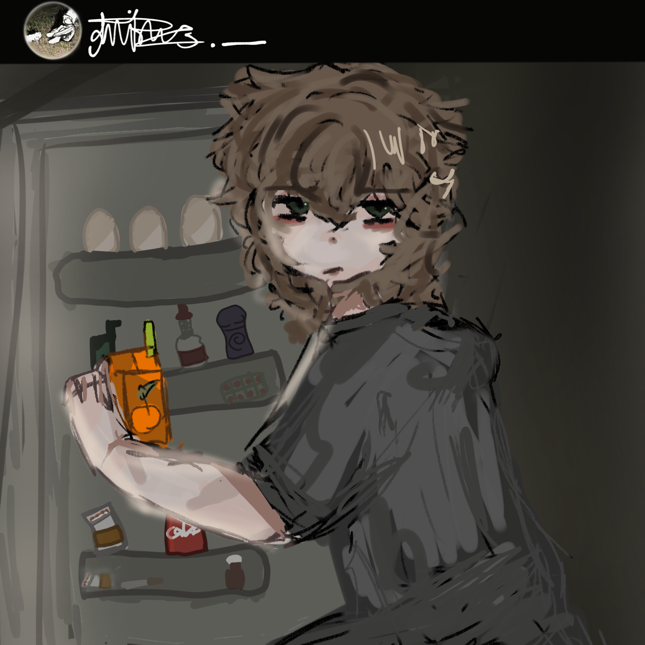 get a snack at 4am - ibisPaint