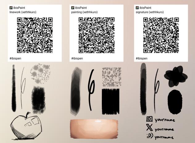 XETHHKURO BRUSH PACK - ibisPaint