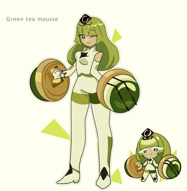 Green tea mousse - ibisPaint