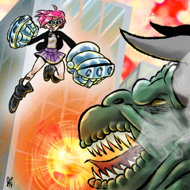 Gauntlet Girl challenge - ibisPaint