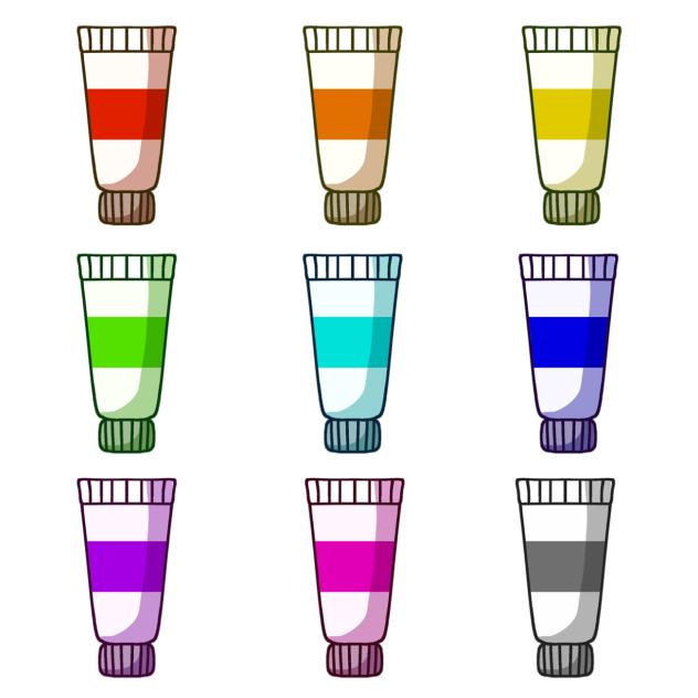 Paint tube stickers - ibisPaint