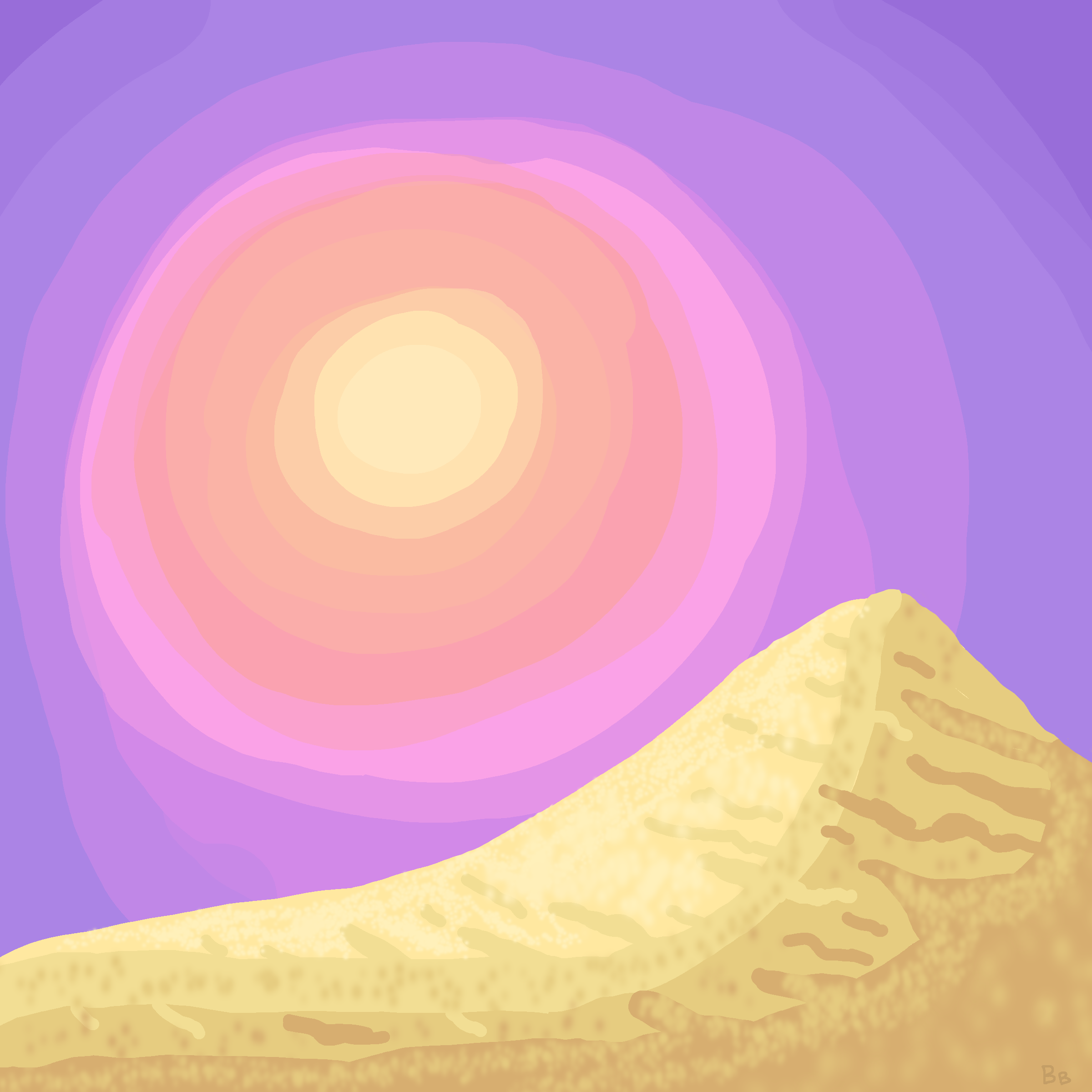 Dune and Sunset - ibisPaint