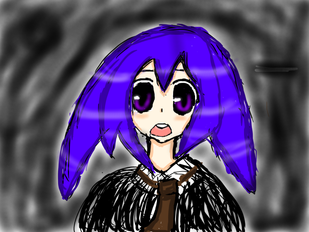 scared anime girl - ibisPaint