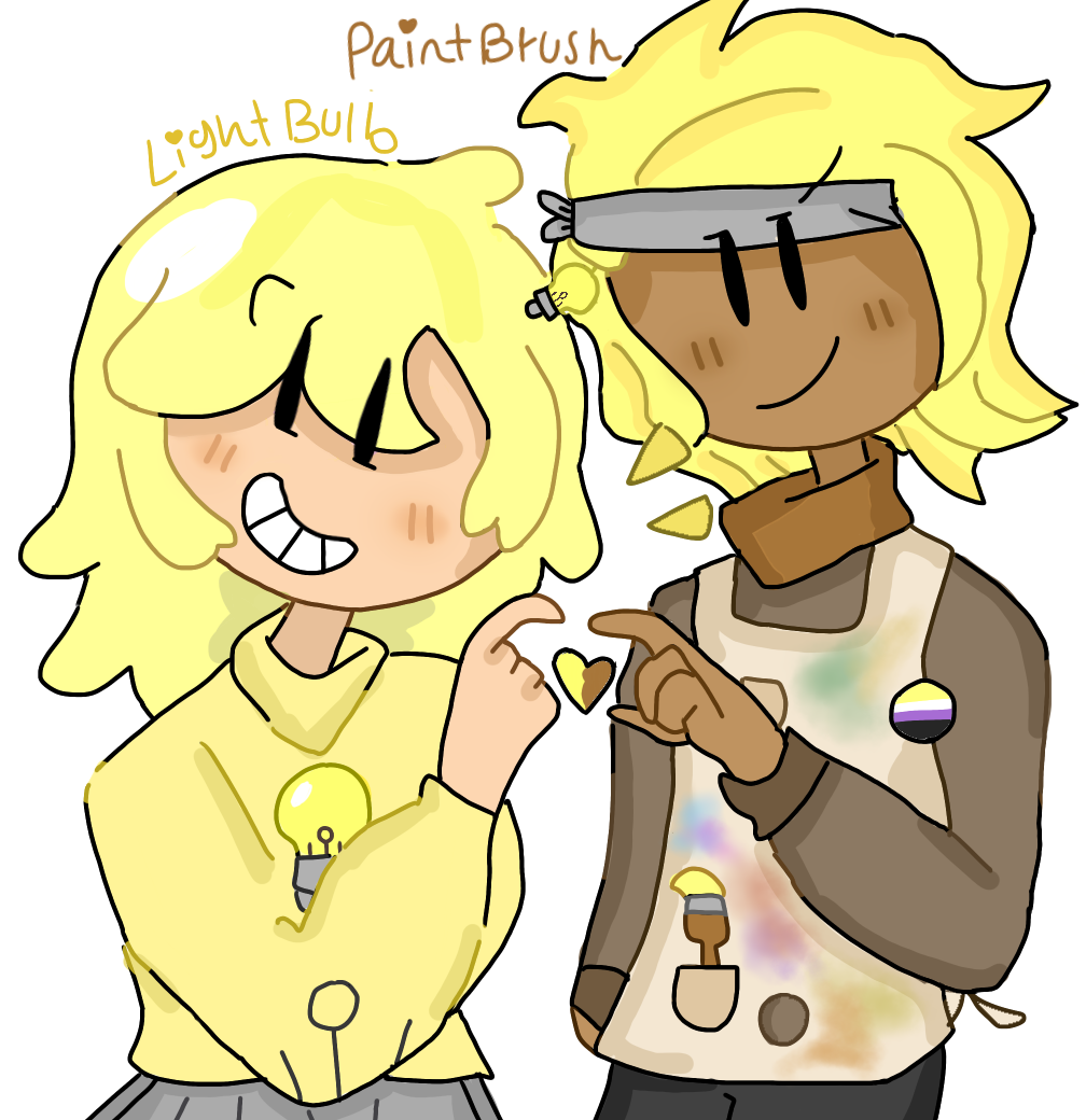 Lightbulb&Paintbrush Inanimate Insanity - ibisPaint