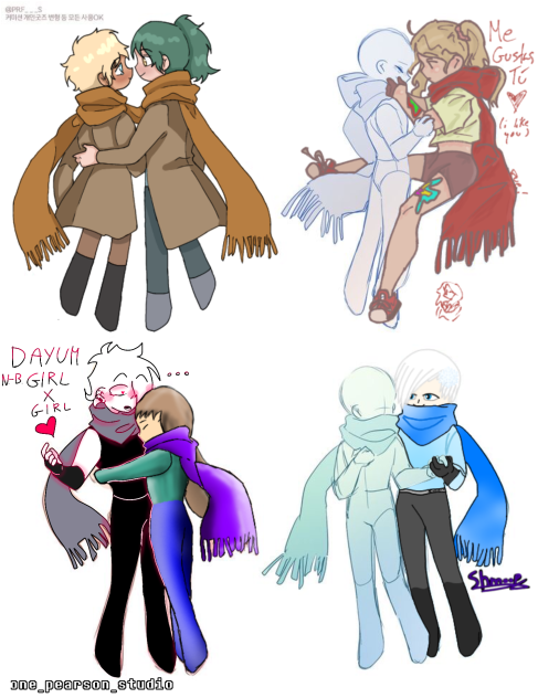 couple winter love collab!! - ibisPaint