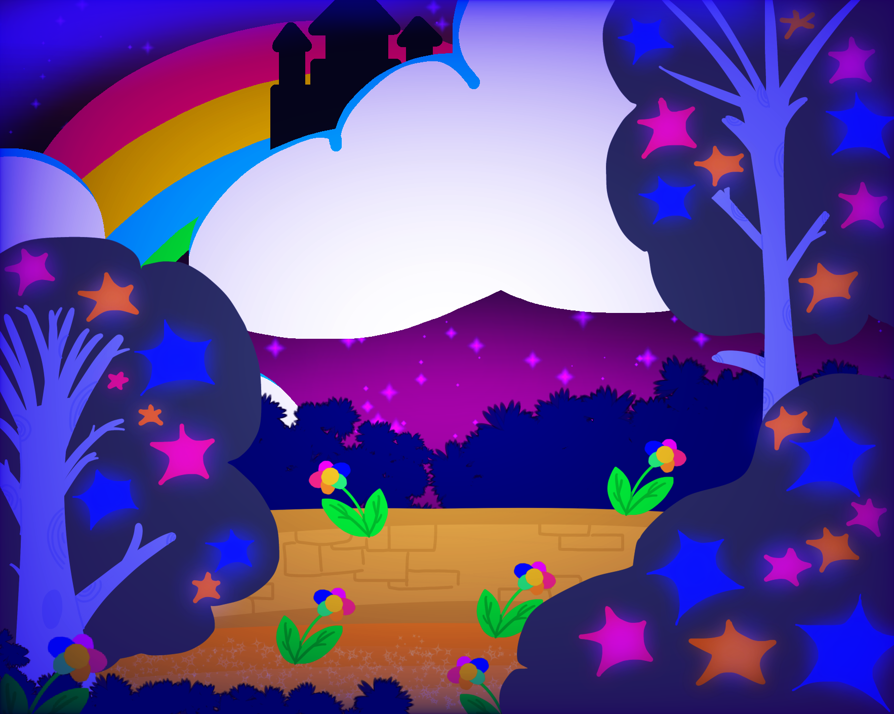 wonderous wonder land background only - ibisPaint