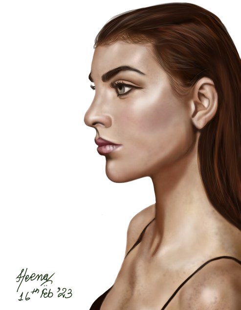 Realistic portrait practice - ibisPaint