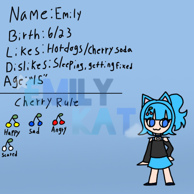 New Emily ref sheet! - ibisPaint