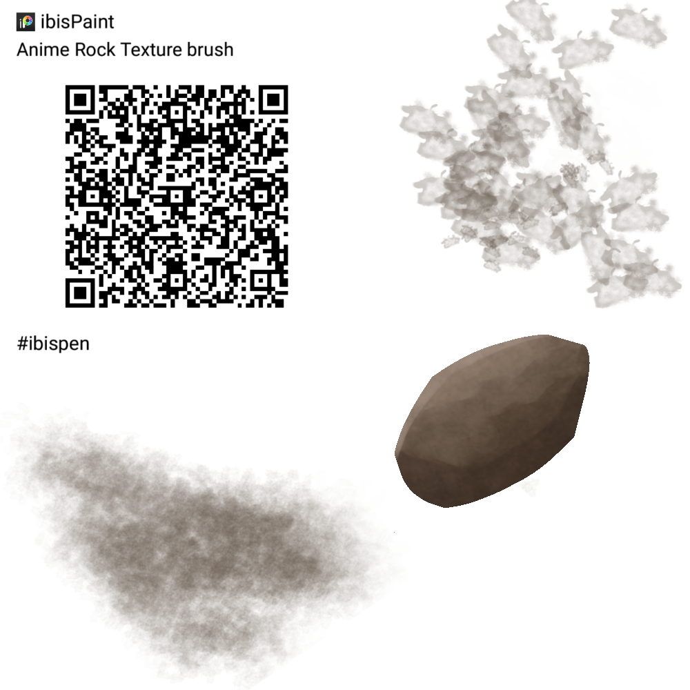 Rock texture brush - ibisPaint