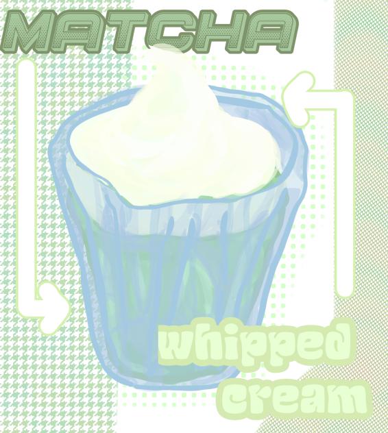 Matcha and whipped cream 🍵 - ibisPaint