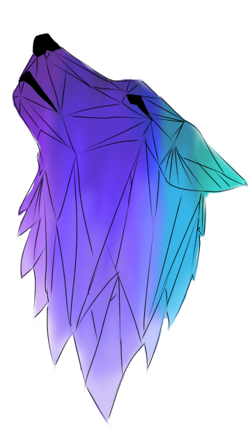 northern lights wolf - ibisPaint