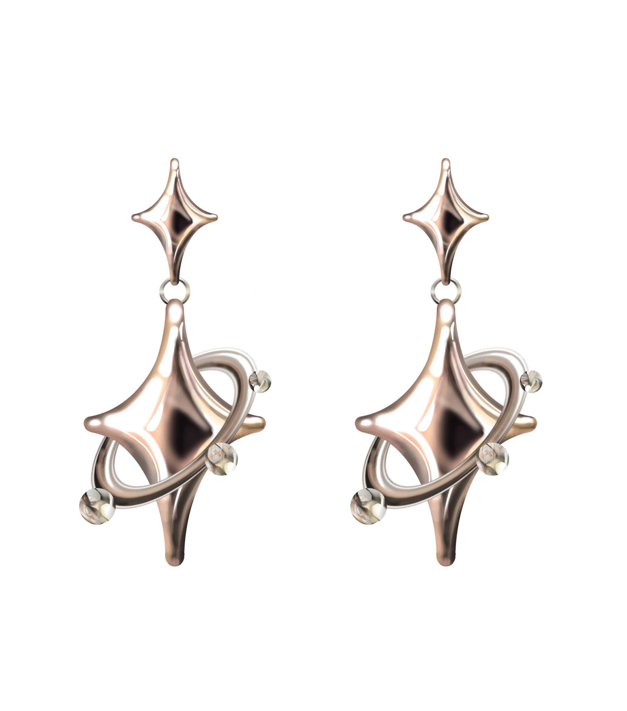 Sparkle earrings Y2K - ibisPaint