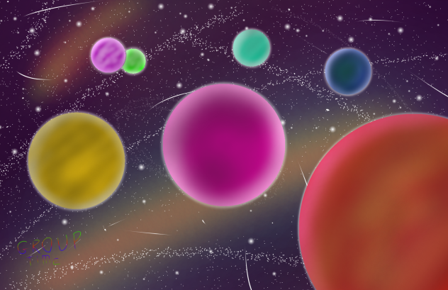 Space Cosmos Galaxy - ibisPaint