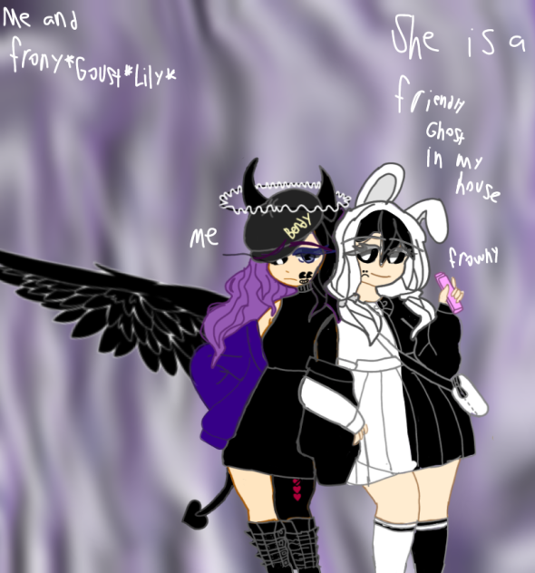 Me and a ghost living in my house fanart - ibisPaint