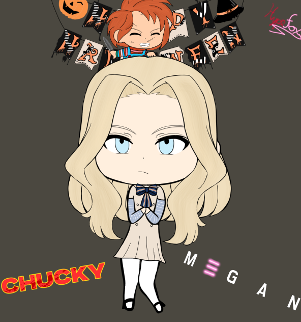 Chucky and M3GAN - ibisPaint